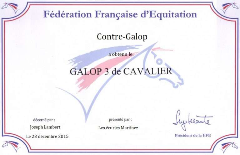 Le Galop 3 : Le guide complet - Contre Galop